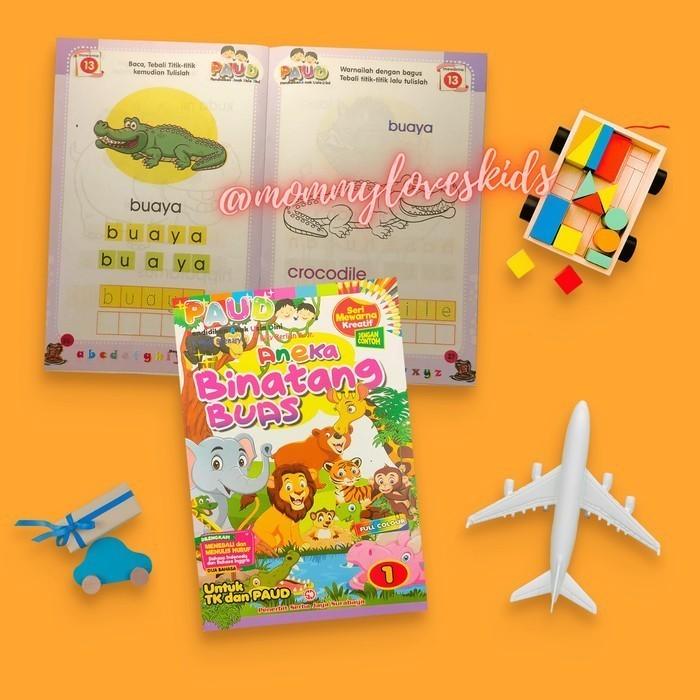 Jual Buku Mewarnai Anak TK PAUD dengan Contoh Bilingual Indonesia ...