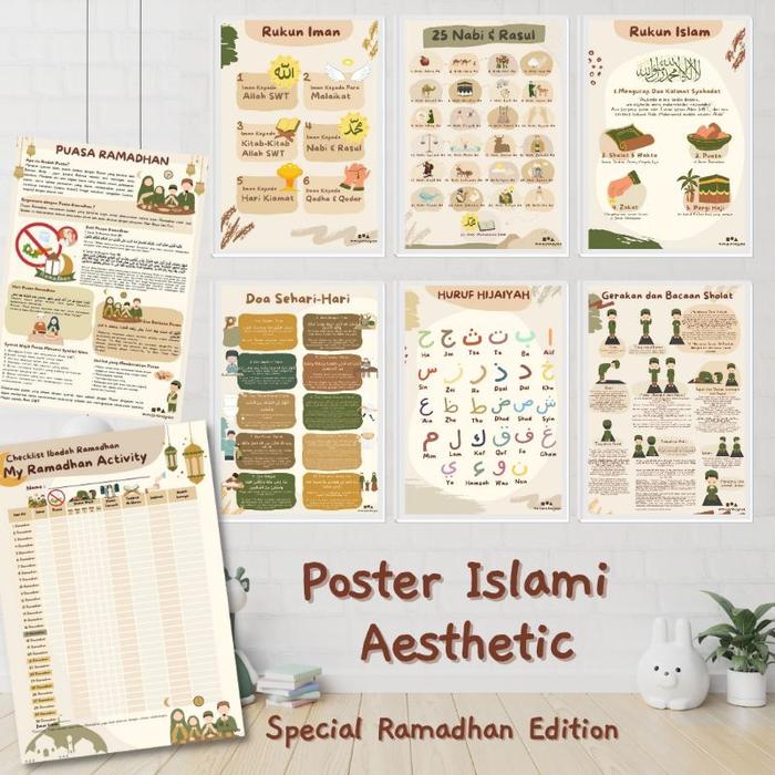 Jual Poster Edukasi Islami Aesthetic Poster Edukasi Pendidikan Anak ...