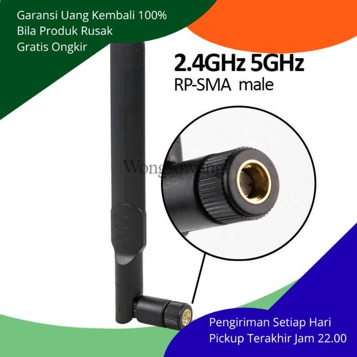 Jual Ori Antena 8dBi Dual Band 2.4 / 5.8 GHz Omni rp-sma u/ Drone Router - Jakarta Barat ...