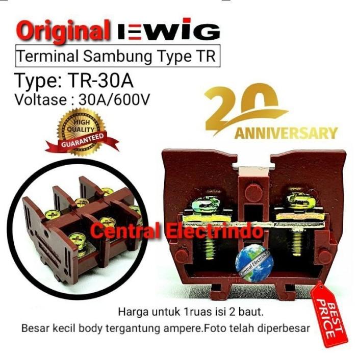 Jual NEW Terminal Block Blok TR-30A Din Rail EWIG. - Kota Tangerang - Central Electrindo ...