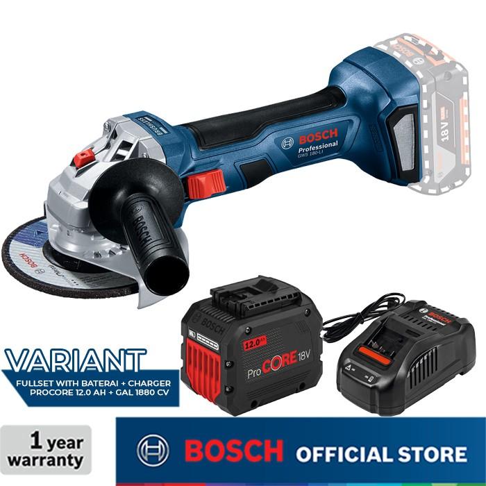 Jual Gerinda Tangan Baterai Bosch 18 Volt GWS 180-LI (Unit Only ...
