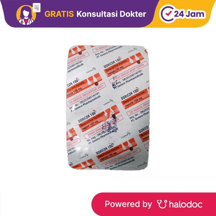 Jual Doxicor 100 mg 10 Kapsul - Antibiotik - Halodoc - Jakarta Selatan ...