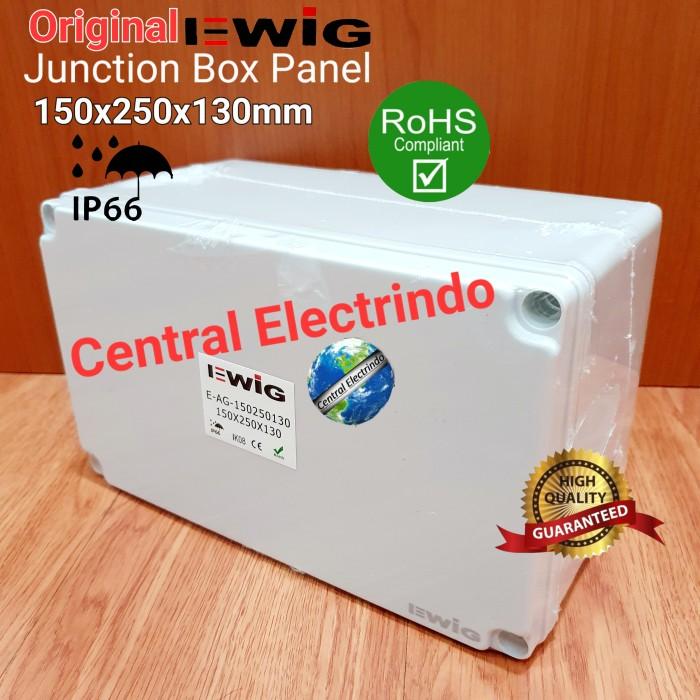 Jual Junction Box AG 150×250×130mm Box Panel Plastik ABS EWIG Polos ...