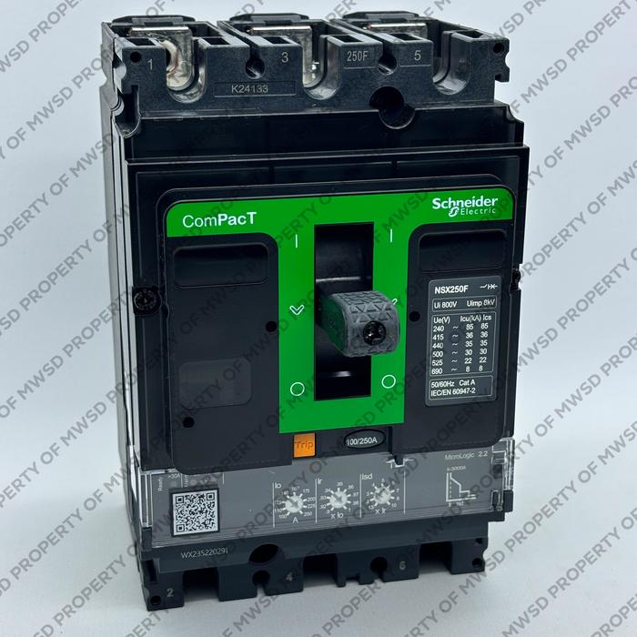 Promo SCHNEIDER MCCB 36 KA NSX250F 3P 250A MICROLOGIC 2.2 C25F32D250 ...