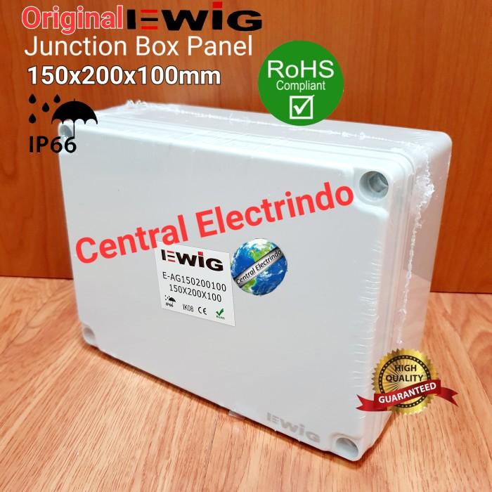 Jual Junction Box AG 150×200×100mm Box Panel Plastik ABS EWIG Polos ...