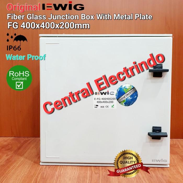 Jual Junction Box Panel FG 400×400×200mm Box Fiber Glass With Metal ...