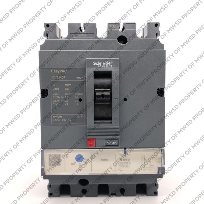 Jual SCHNEIDER MCCB 36KA CVS100F 3P 100A TMD LV510337 - Jakarta Pusat ...