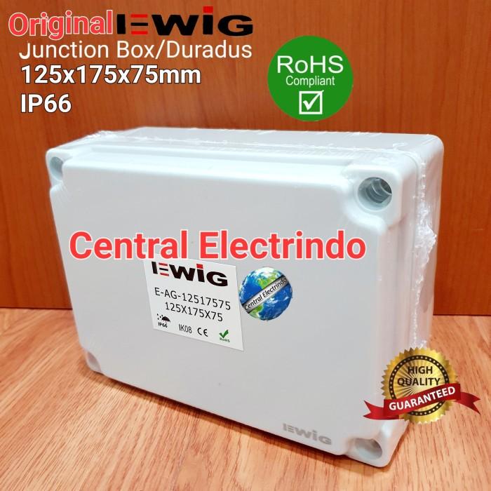 Jual Junction Box AG 125×175×75mm Box Panel Plastik ABS EWIG Polos IP66 ...