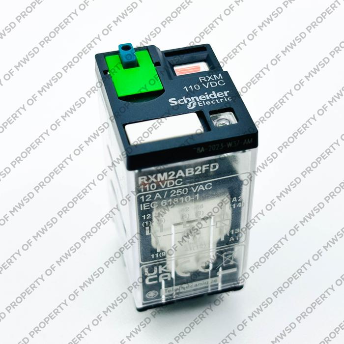 Jual SCHNEIDER RELAY PLUG IN 2CO 12A DENGAN LED 110VDC RXM2AB2FD ...