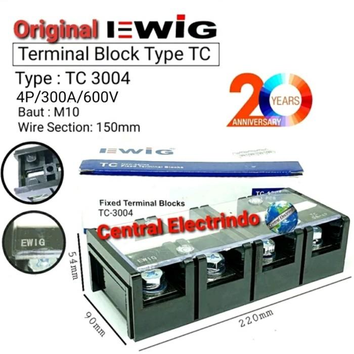 Jual TERMINAL BLOCK EWIG TC 300A 4Pole. - Kota Tangerang - Central ...