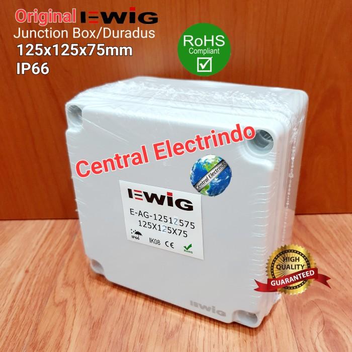 Jual Junction Box AG 125×125×75mm Box Panel Plastik ABS EWIG Polos IP66 ...