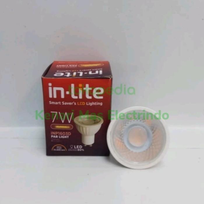 Jual INLITE LAMPU LED SPOT COB GU10 INP1603D 7W 7WATT IN LITE DIMMABLE ...