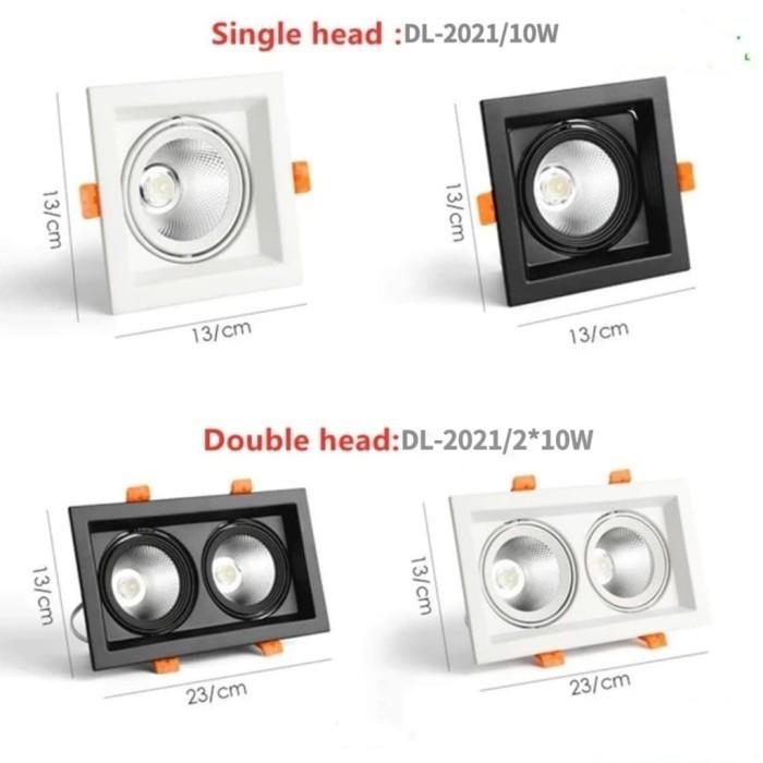 Jual Lampu Downlight Spotlight Sorot Inbow Single Head & Double Head 10watt - warmwhite ...