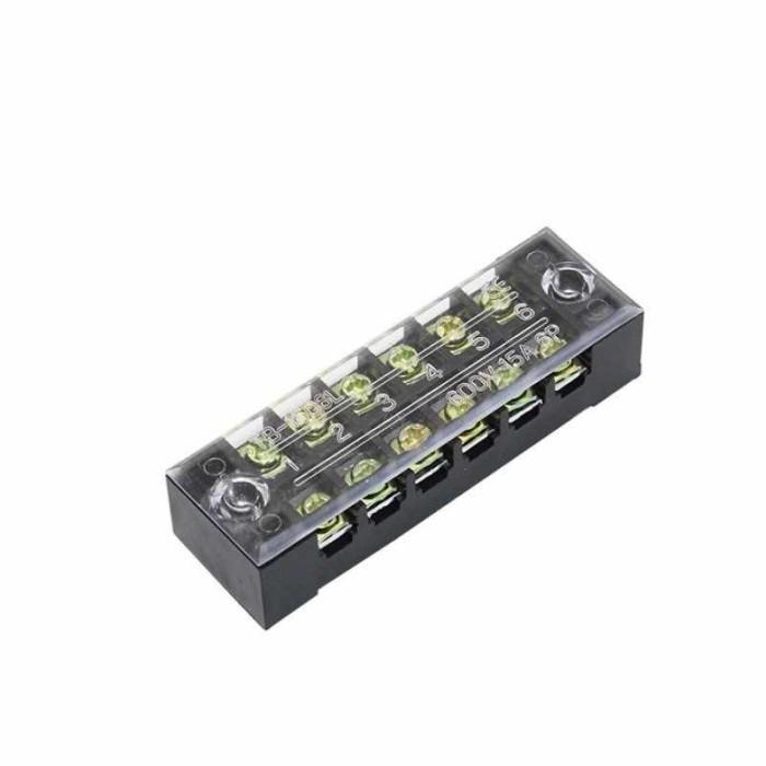 Jual Terminal Blok Block TB 1506 6P 6 Pole 15A 15 A Kaca - Kota ...