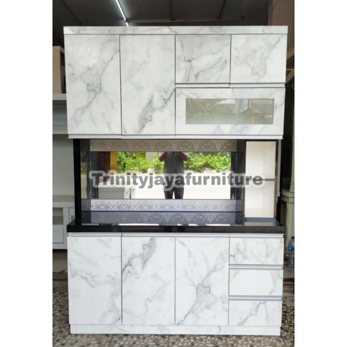 Jual Kitchen Set - Lemari Dapur HPL 4 Pintu / Lemari Piring Minimalis ...