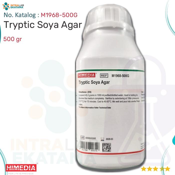 Jual Tryptic Soya Agar, 500gr, (M1968), Himedia - Kota Bogor - Intralab Ekatama | Tokopedia