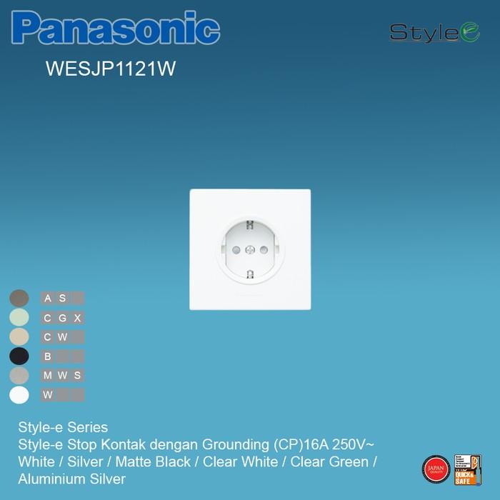 Jual Panasonic Style-e Stop Kontak dengan Grounding (CP)16A 250V ...
