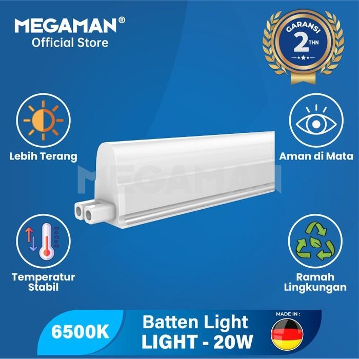 Jual MEGAMAN LAMPU Batten MXL2020 20W 6500K 220-240V - Jakarta Pusat ...