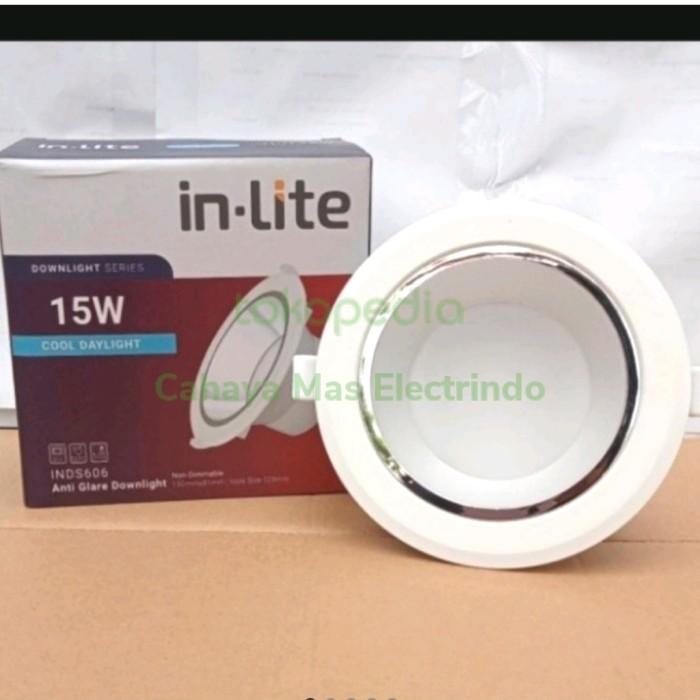 Jual IN LITE DOWNLIGHT LED ANTI GLARE ROUND IB INDS606 15W 15 W INLITE ...