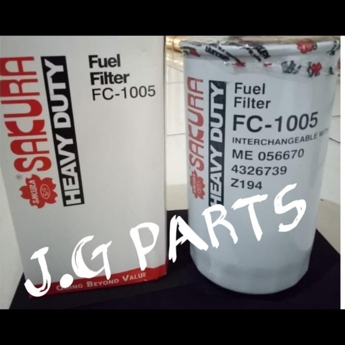 Jual FUEL FILTER SOLAR ATAS SAKURA FC-1005 FUSO BUILT UP 6D22 FC1005 ...
