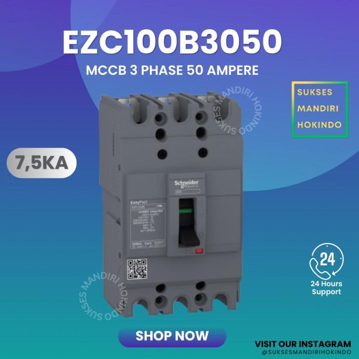 Jual MCCB 3 Phase 50 Ampere 3p 50a Original SNI Schneider EasyPact EZC Best - Kota Surabaya ...