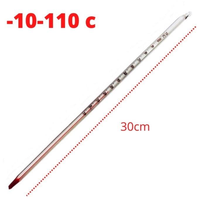 Jual Termometer Stick Batang Suhu -10 sampai 100 Alkohol Laboratorium ...