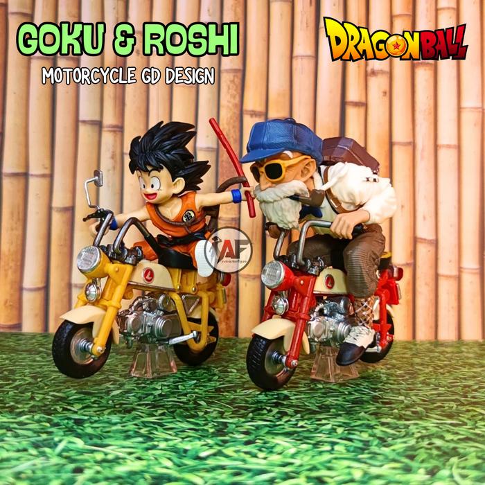 Jual Action Figure Dragon Ball Goku & Master Roshi Motorcycle GD Studio ...