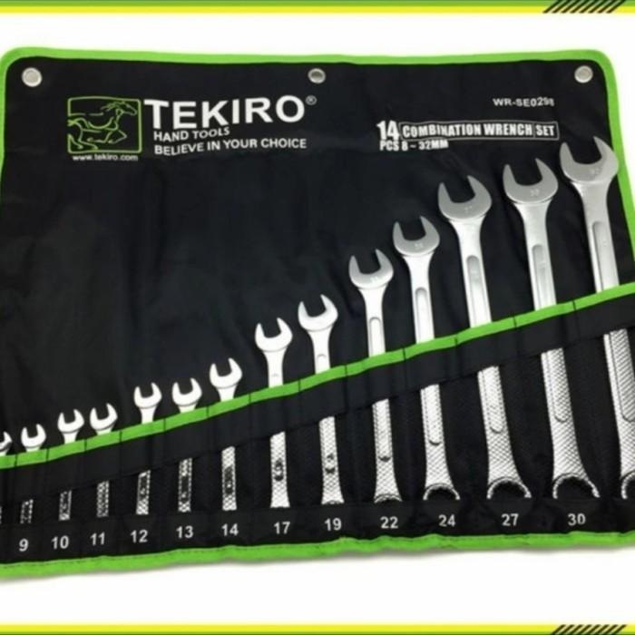 Jual Kunci ring pas set 14 pcs 8-24mm TEKIRO combination wrench set ...