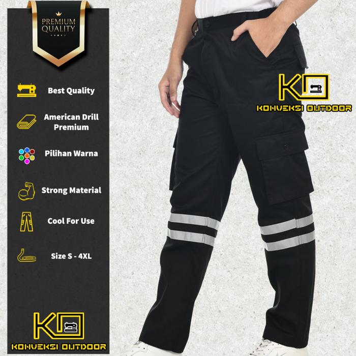 Jual Celana Safety Wearpack Proyek Lapangan K3 Tambang Teknisi Mekanik ...