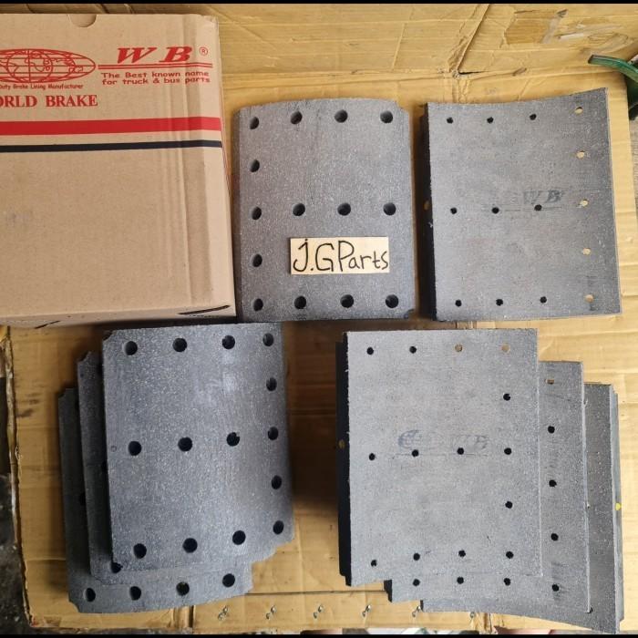 Jual BRAKE LINING / KAMPAS REM ONLY WB BELAKANG TRUCK MERCY NEW AXOR ...