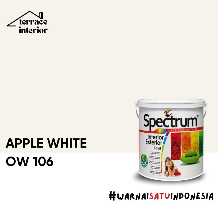 Jual Cat Tembok Spectrum Interior & Exterior Warna Putih 5 Kg - Apple ...