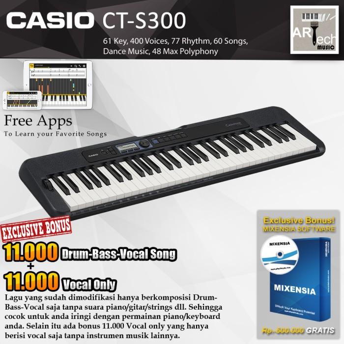 Jual Keyboard Casio CTS300 / CT S300 / CTS 300 Garansi Resmi - Keyboard ...