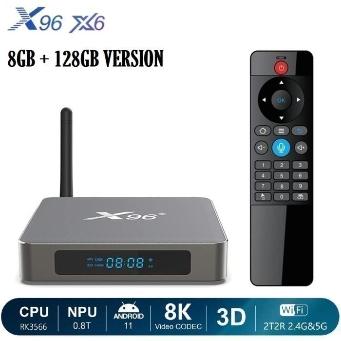 Promo X96 X6 - Android 11 Smart TV Box 8K UHD - RAM 8GB ROM 128GB Cicil 0% 3x - Jakarta Barat ...