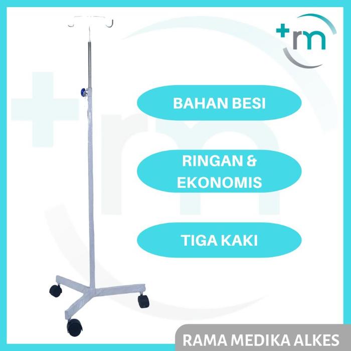 Jual Tiang Infus / standar Infus Bahan Besi dan Stainless Kaki Ta dan ...