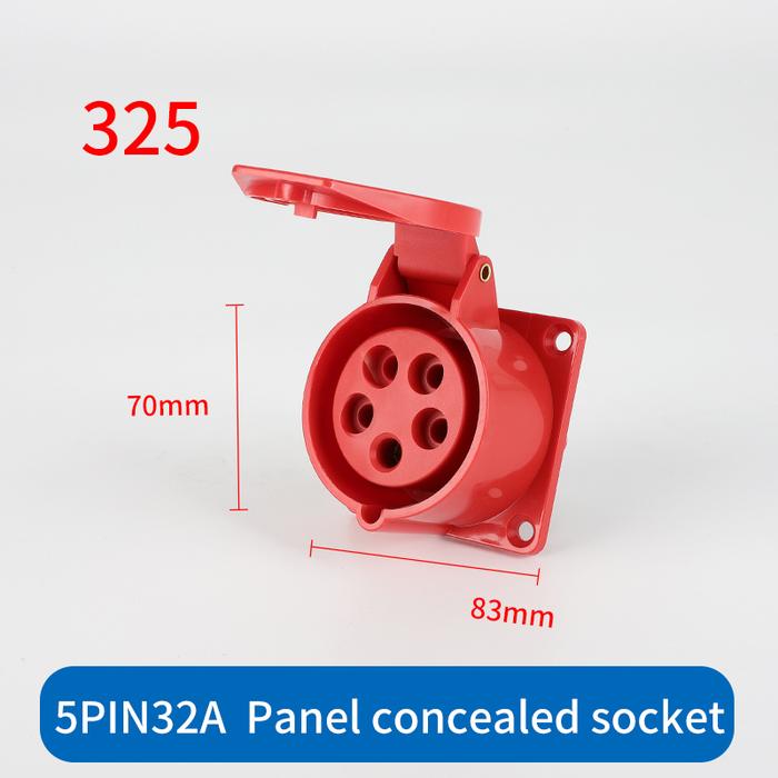 Jual SOKET INDUSTRI Industrial Plug and Socket 3P/4P/5Pin Electrical ...