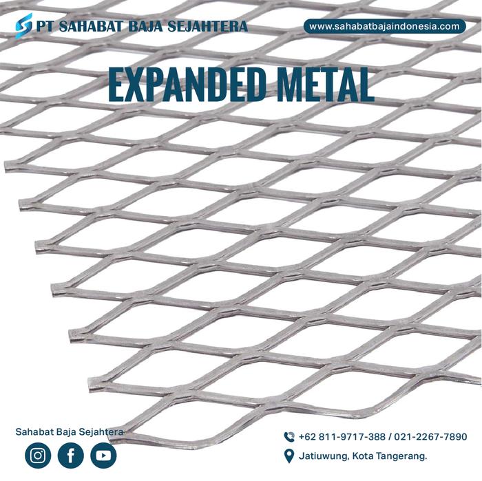 Jual EXPANDED METAL - PLAT EXPANDED ORNAMESH 1200 X 2400 - 2028X2X2,8X9 ...