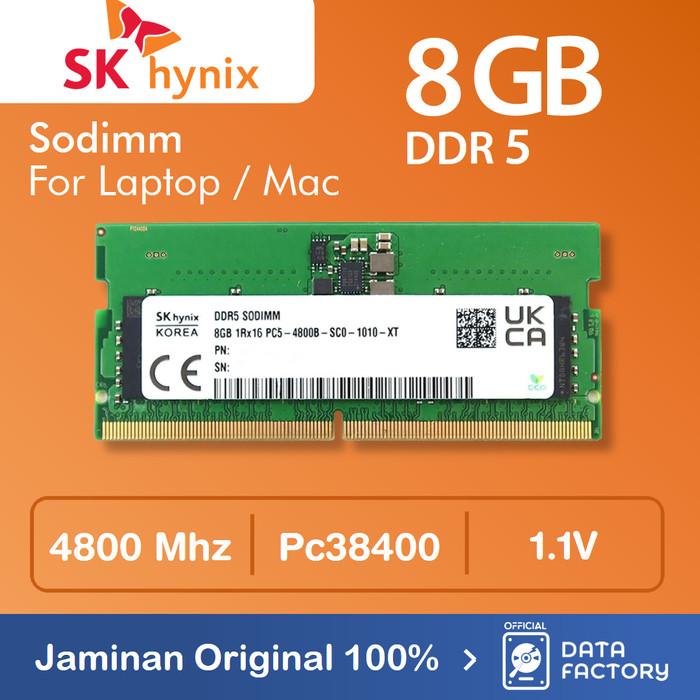 Jual RAM LAPTOP SK HYNIX DDR5 8GB 4800Mhz / PC 38400 SODIMM NOTEBOOK MEMORY - Kota Surabaya ...