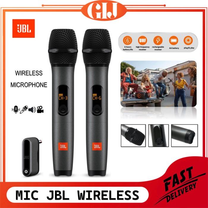 Promo JBL Microphone Wireless 2 Mic Profesional Mic Karaoke With ...