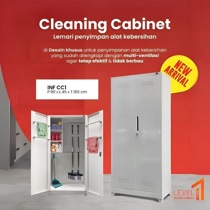 Promo Lemari Besi 2 Pintu Jumbo 90 cm x 185 cm Metal Plat Storage ...