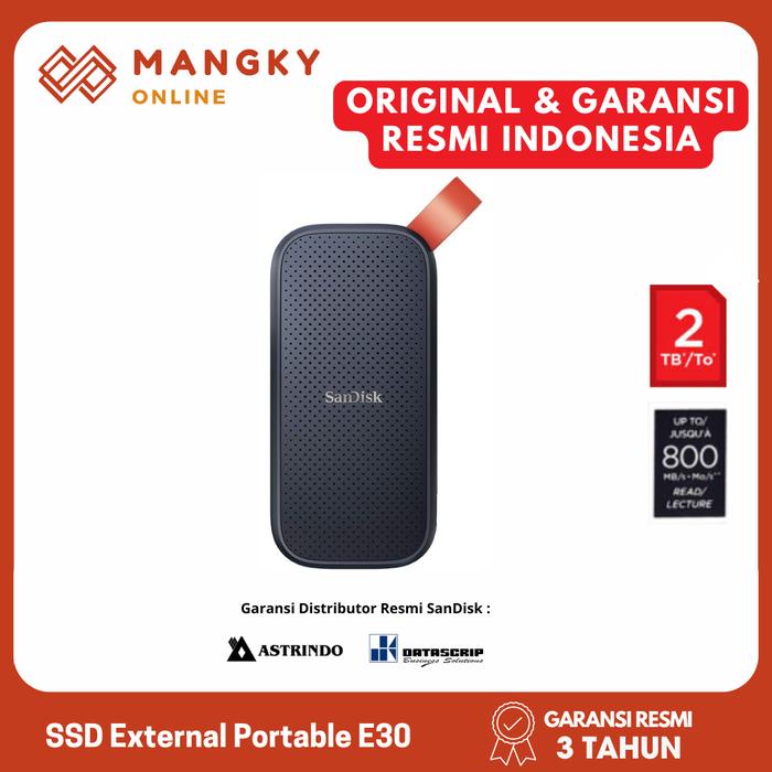 Jual Sandisk SSD External Portable E30 2TB USB C 3.2 eksternal Hard Drive - Jakarta Utara ...