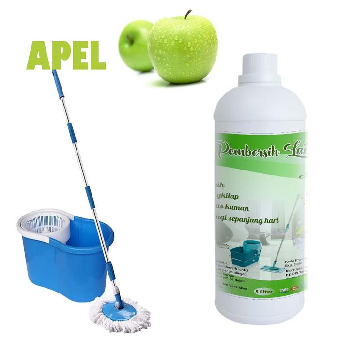 Promo 1 liter dan 5 liter Sabun lantai wangi anti kuman L348 - APEL 1L ...