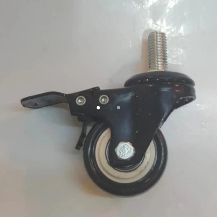 Jual Roda Pu Black 2 Inch Drat Rem - Jakarta Barat - Toko Mahkota Roda ...