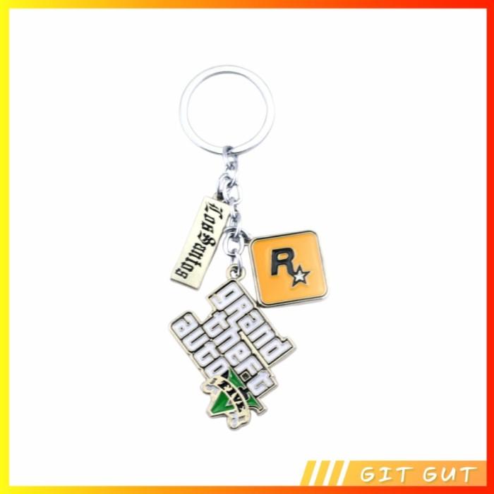 Jual Keychain Key Chain Gantungan Kunci Grand Theft Auto GTA V - Kota ...
