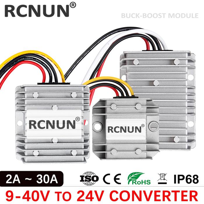 Jual RCNUN Reliable Quality 9-40V to 24V 2A 6A 10A 15A 20A 25A 30A DC DC Converter Buck Boost ...