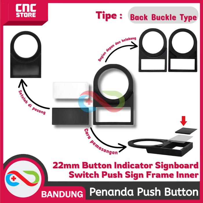 Jual PLAT NAMA/ LABEL PENANDA PUSH BUTTON - 22mm BUTTON INDICATOR ...
