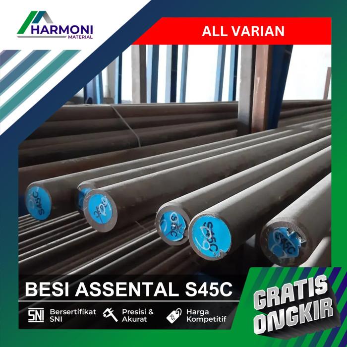 Jual Besi AS S45C Diamater 40mm 45mm 50mm 55mm 56mm x Panjang 6 Meter ...