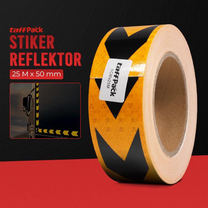 Jual Stiker Reflektor Pemantul Cahaya Tanda Panah Warning Sign - TP5 ...