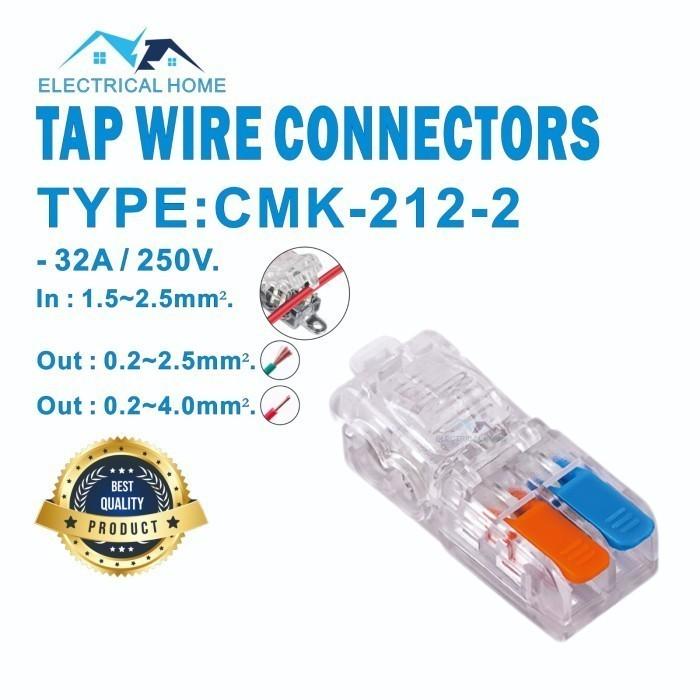 Jual Tap Wire Connector CMK-212-2 Compact Terminal Block Lever Cage 2 to 2 Wire - Kota Surabaya ...