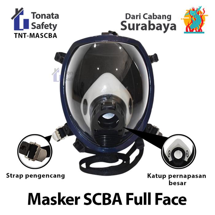 Promo Masker SCBA Pemadam / Full Face Mask SCBA Breathing Apparatus ...