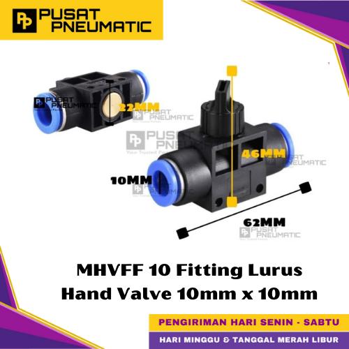 Jual MHVFF 10 One Touch Union Hand Valve Fitting Slip Lock Socket Push ...